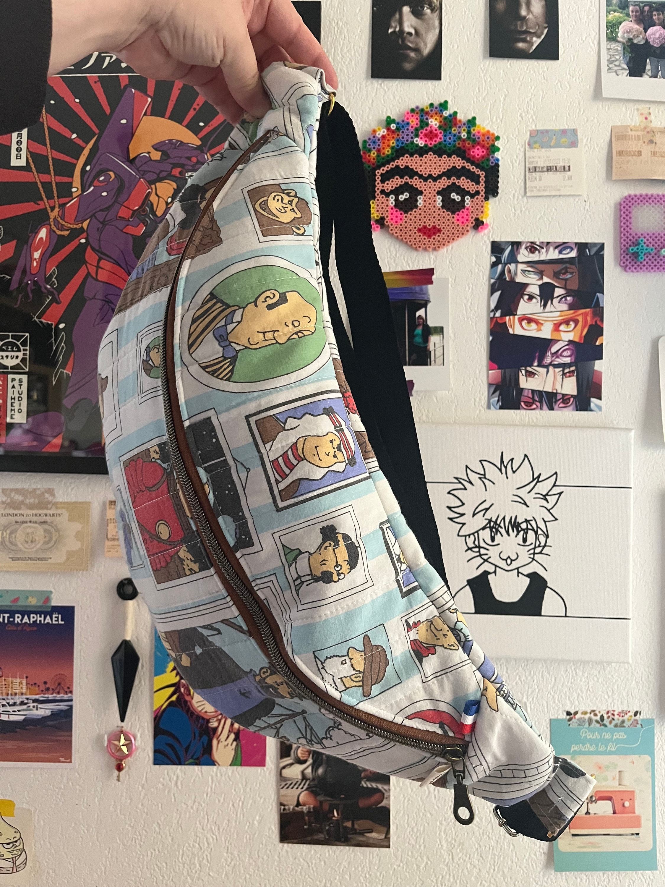 Fanny Pack Banana Tintin Fanny Pack Upcycling Unique Piece Responsible ...