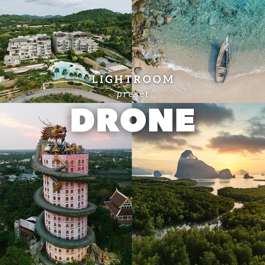 Drone Lightroom Presets Aerial Photo Editing Enhance Colors & Details ...