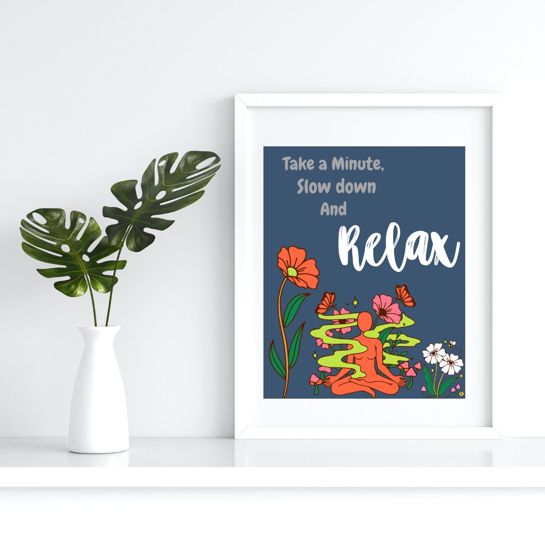 Relax- Digital Printable Wall Print - Etsy