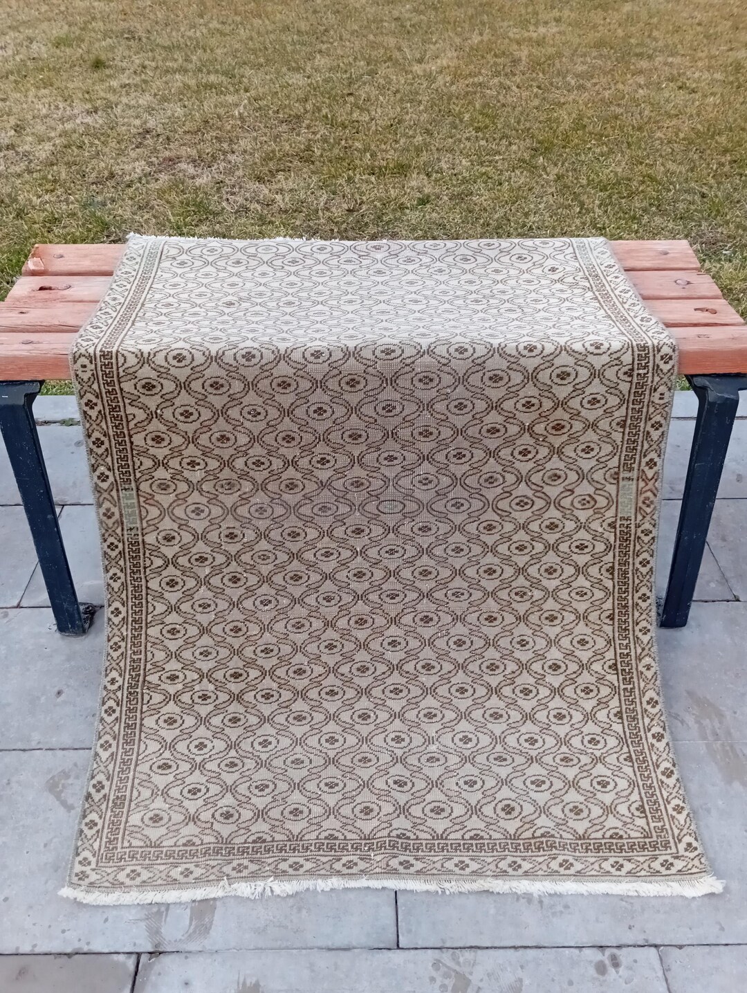 3x4 Rug Persian Rug, Antique Heriz Rugs, Handmade Wool, Small Area ...