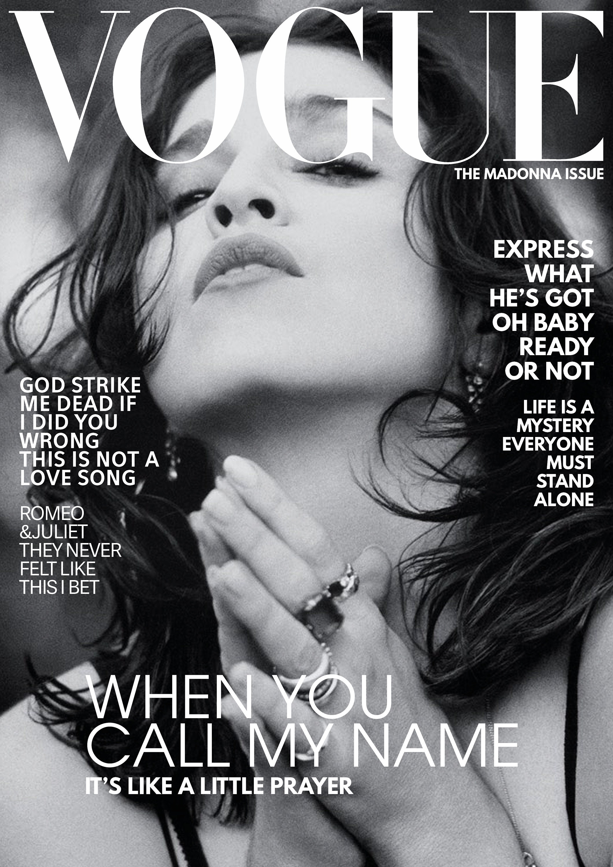 Madonna Vogue Magazine A4 Cover Like a Prayer Album Inspired - Etsy