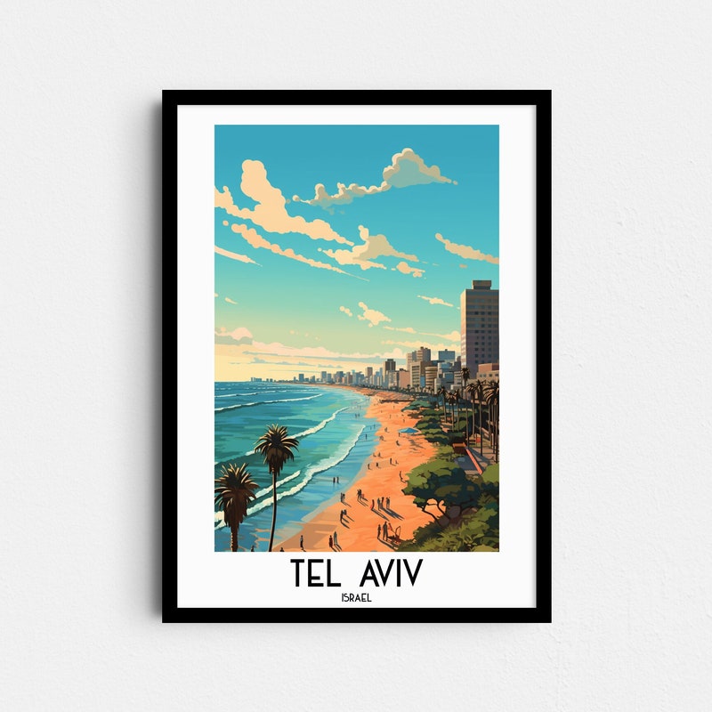 Tel Aviv Poster - Etsy