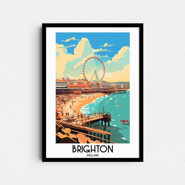 Brighton Poster - Etsy UK