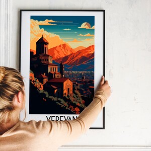 Yerevan Travel Wall Art, Armenia Painting Gifts, Asia Home Decor ...