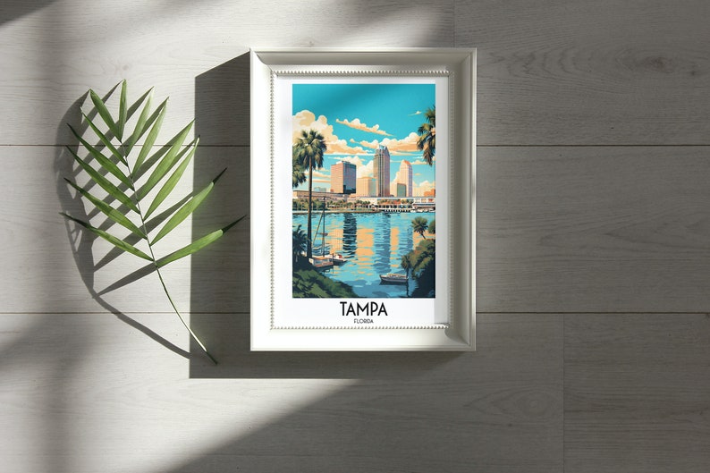 Tampa Florida Travel Poster, Home Decor Art (digital Download) - Etsy