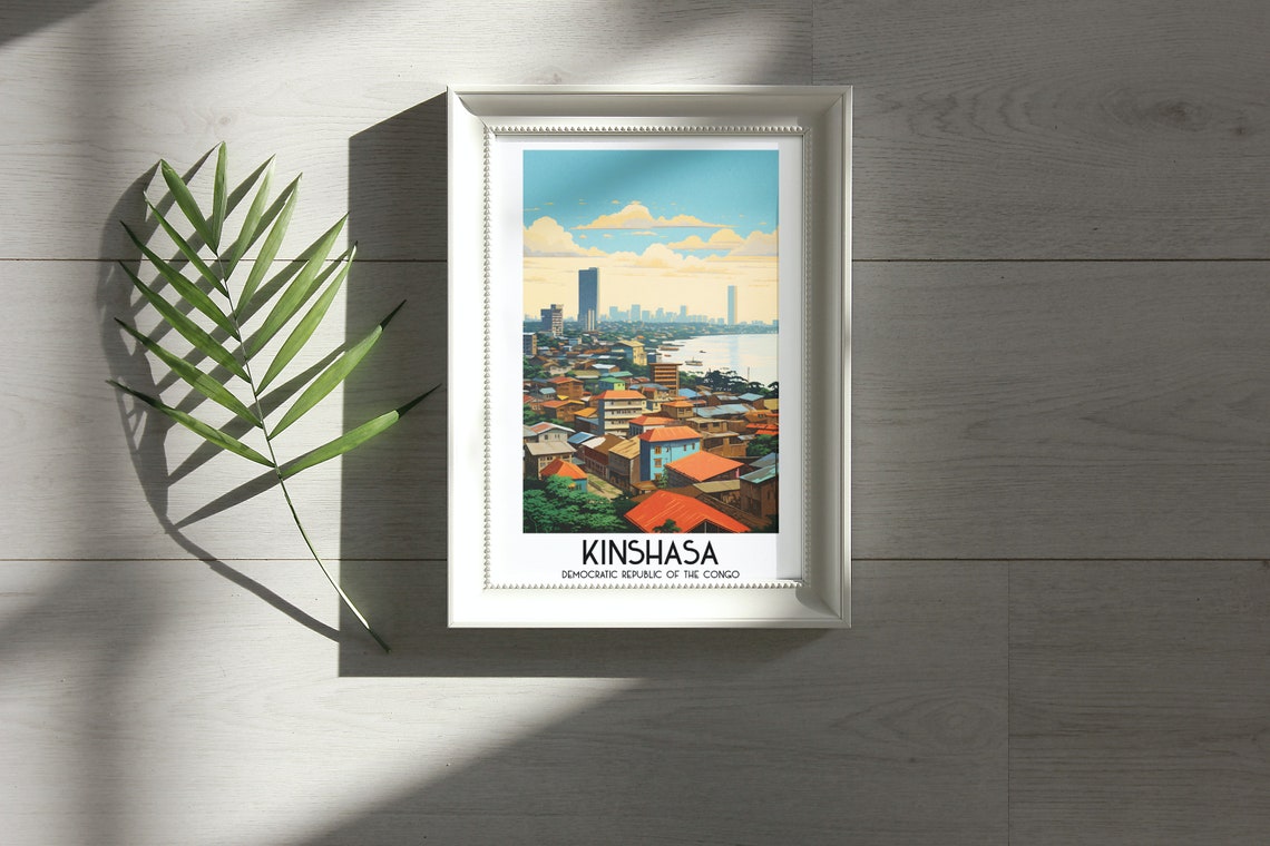 Kinshasa Travel Poster, Congo Home Decor (digital Print) - Etsy