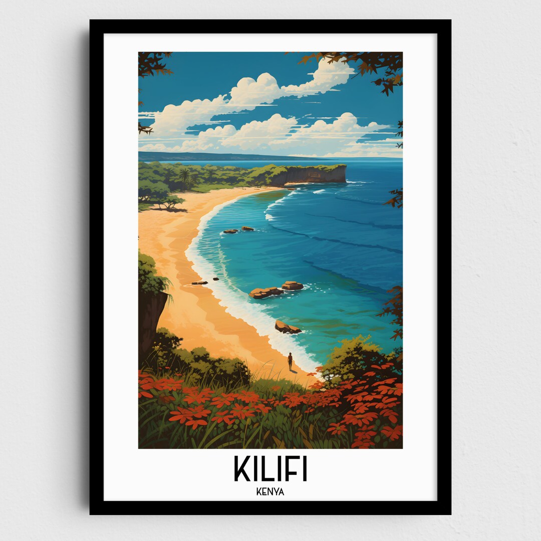 Kilifi Travel Wall Art, Kenya Painting Gifts, Africa Home Decor ...