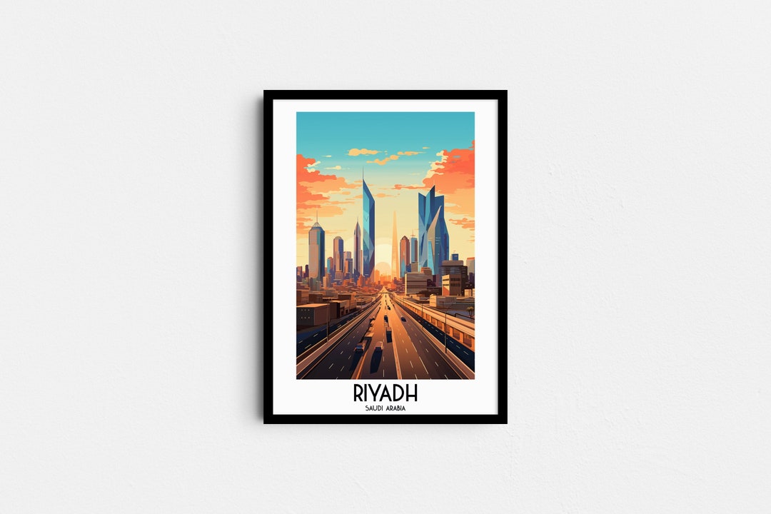 Riyadh Travel Wall Art, Saudi Arabia Painting Gifts, Middle East Home ...