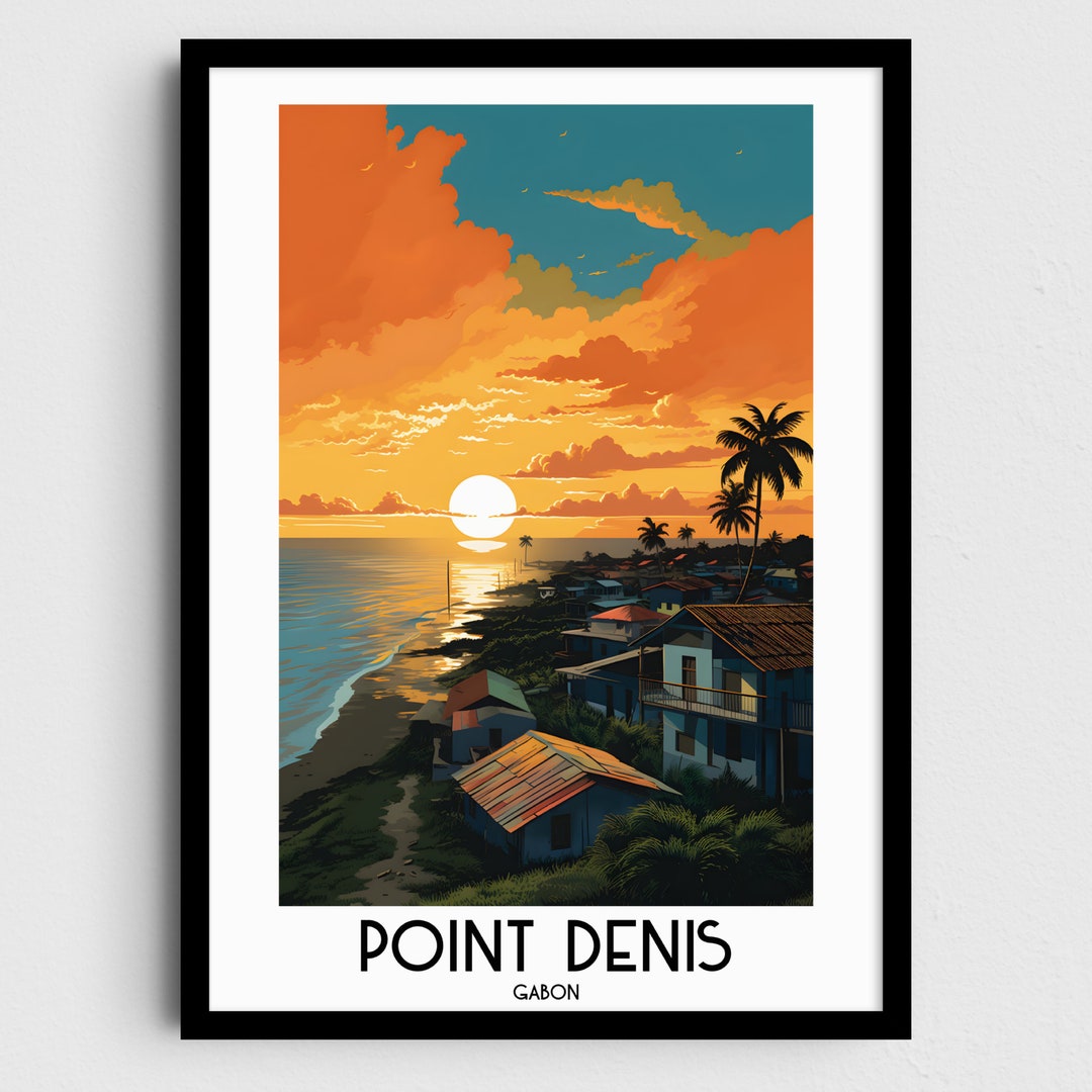 Point Denis Travel Wall Art, Gabon Painting Gifts, Africa Home Decor ...