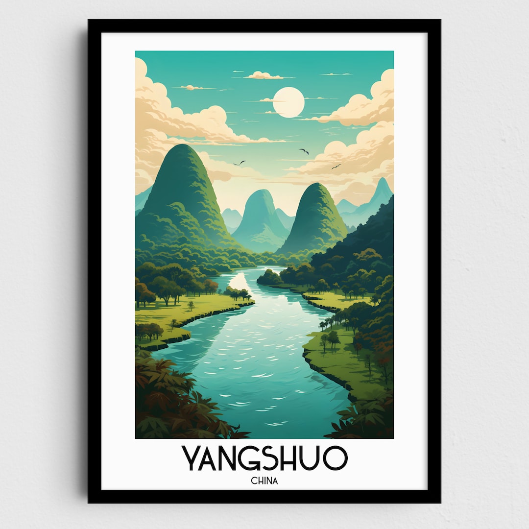 Yangshuo Travel Wall Art, China Painting Gifts, Asia Home Decor ...
