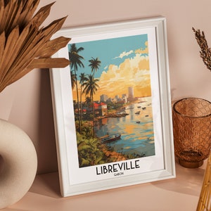 Libreville Travel Wall Art, Gabon Painting Gifts, Africa Home Decor ...
