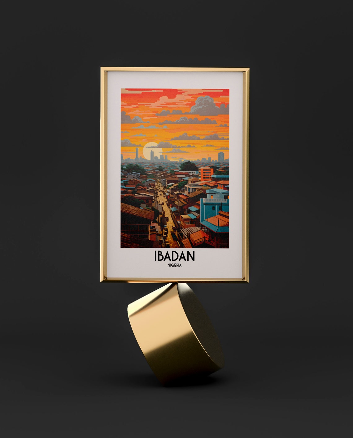 Ibadan Nigeria Travel Poster, Africa Art Print (digital Download) - Etsy