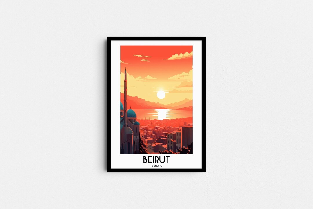 Beirut Travel Wall Art, Lebanon Painting Gifts, Asia Home Decor ...