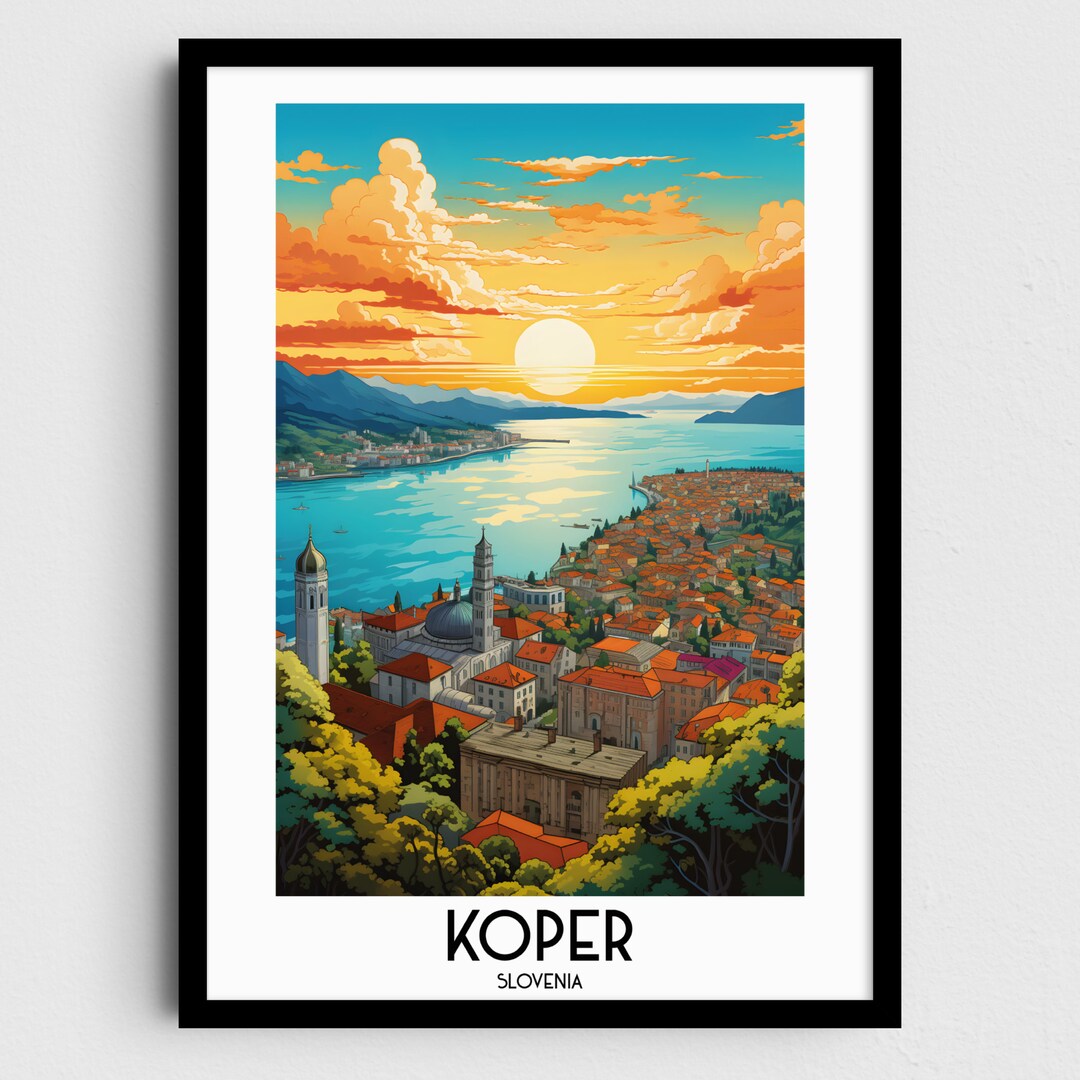 Koper Travel Wall Art, Slovenia Painting Gifts, Europe Home Decor ...