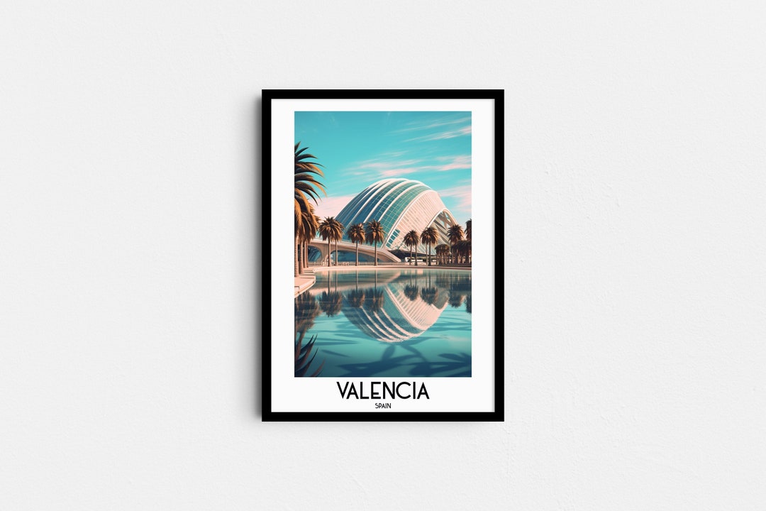 Valencia Travel Wall Art, Spain Painting Gifts, Europe Home Decor ...