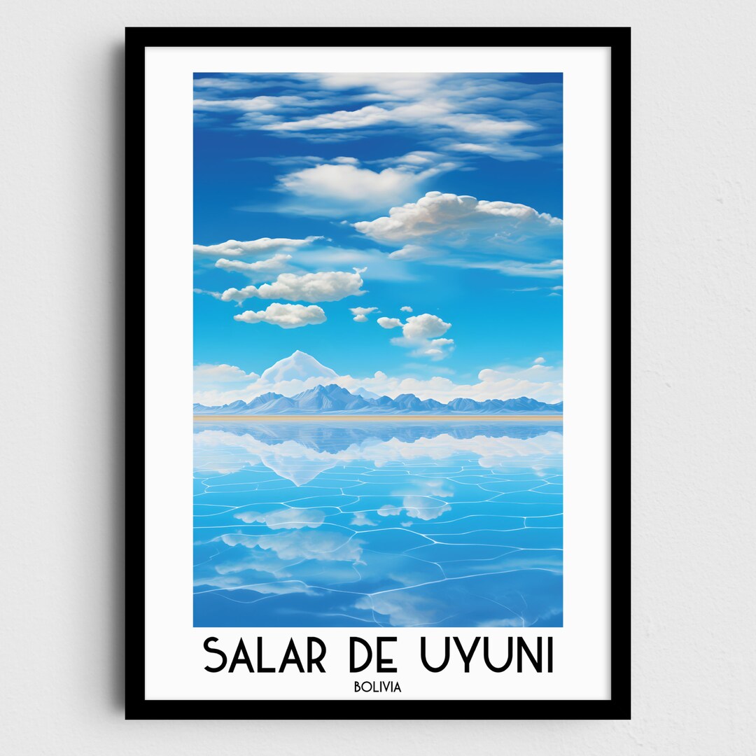 Salar De Uyuni Travel Wall Art, Bolivia Painting Gifts, South America ...