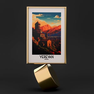 Yerevan Travel Wall Art, Armenia Painting Gifts, Asia Home Decor ...