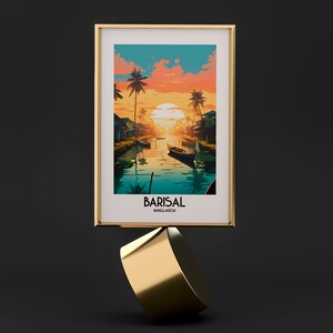 Barisal Travel Wall Art, Bangladesh Painting Gifts, Asia Home Decor, Digital Prints Posters ...