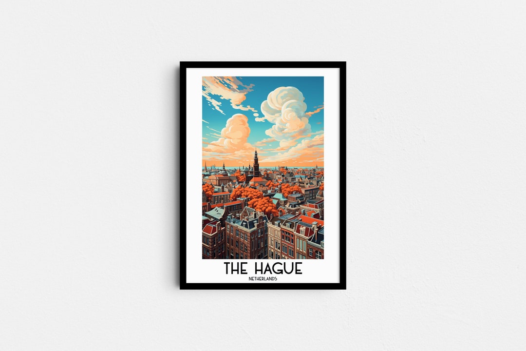 The Hague Travel Wall Art, Netherlands Painting Gifts, Europe Home ...