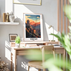 Yerevan Travel Wall Art, Armenia Painting Gifts, Asia Home Decor ...