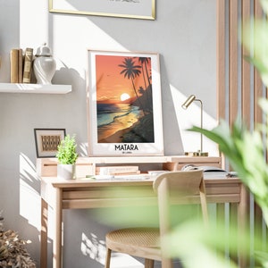 Matara Travel Wall Art, Sri Lanka Painting Gifts, Asia Home Decor ...