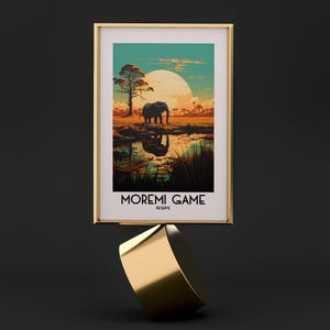 Moremi Game Reserve Travel Wall Art, Botswana Painting Gifts, Africa ...