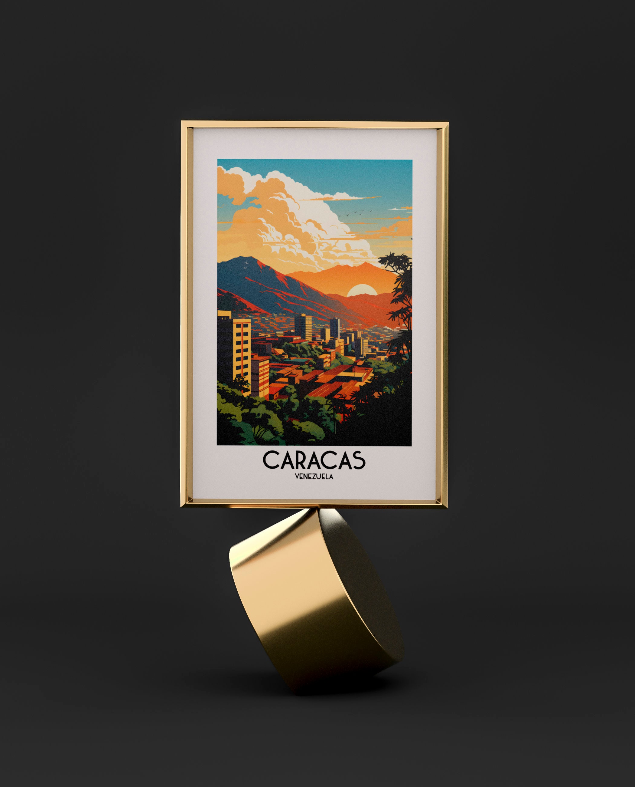 Caracas Venezuela Travel Poster, Venezuelan Home Decor (digital ...
