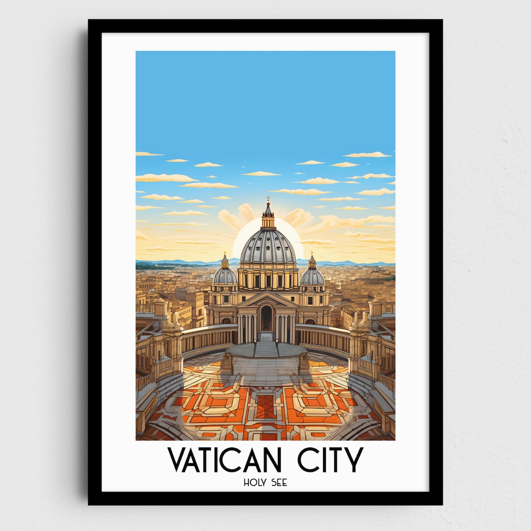Vatican City Travel Wall Art, Holy See Painting Gifts, Europe Home ...