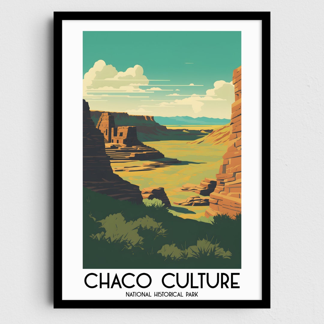 Chaco Culture National Historical Park Travel Wall Art, USA Painting ...