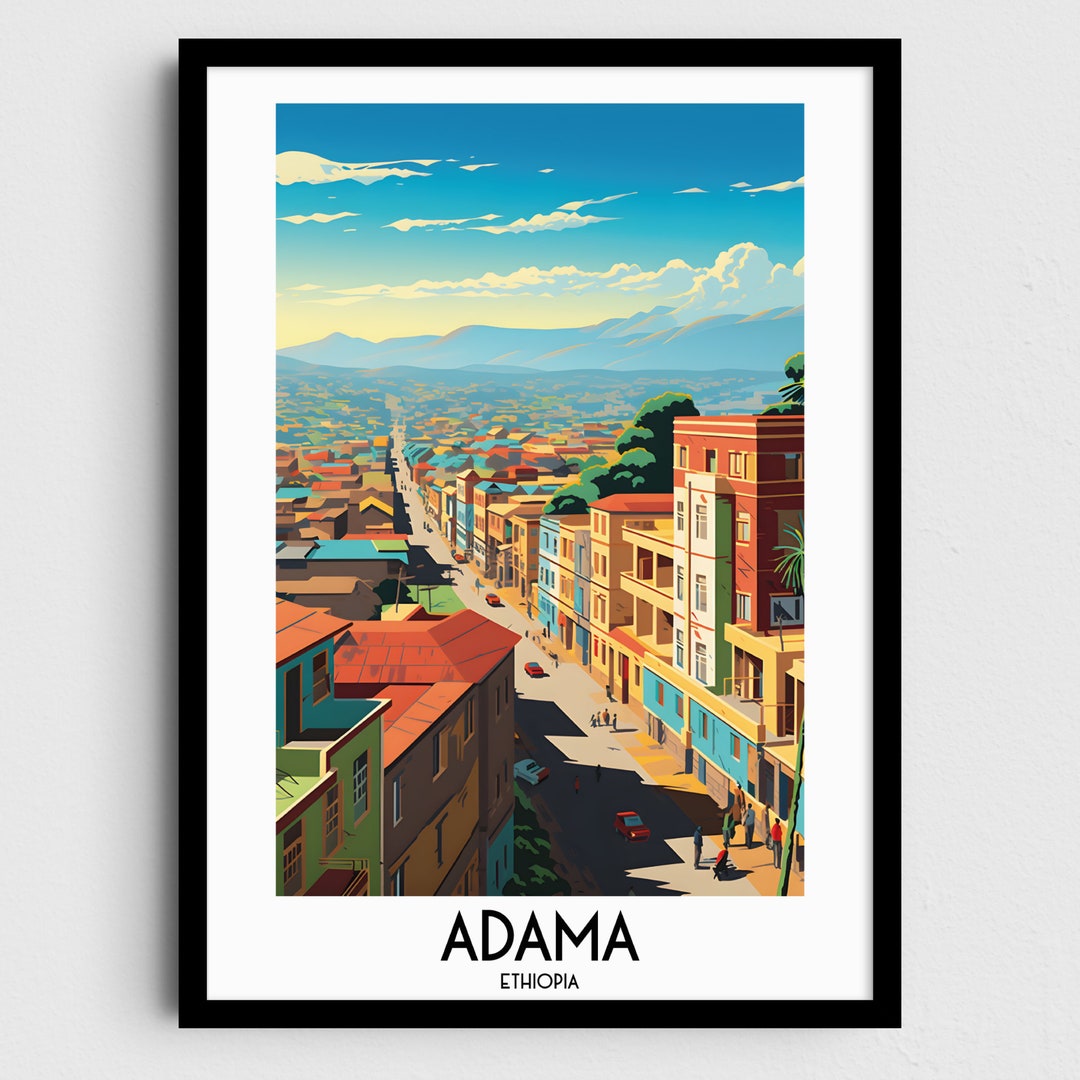 Adama Travel Wall Art, Ethiopia Painting Gifts, Africa Home Decor ...