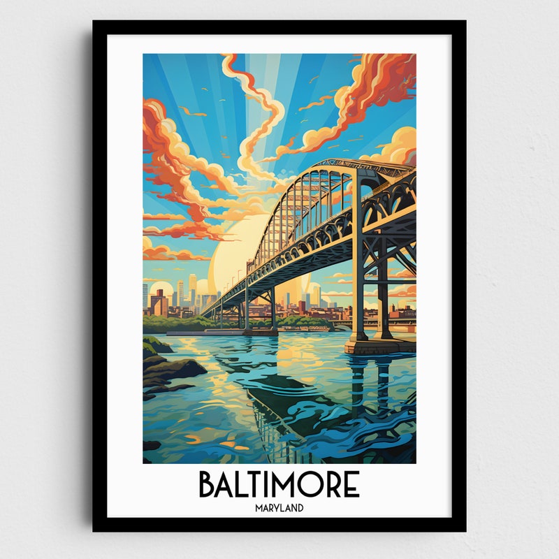 Baltimore Travel Poster - Etsy