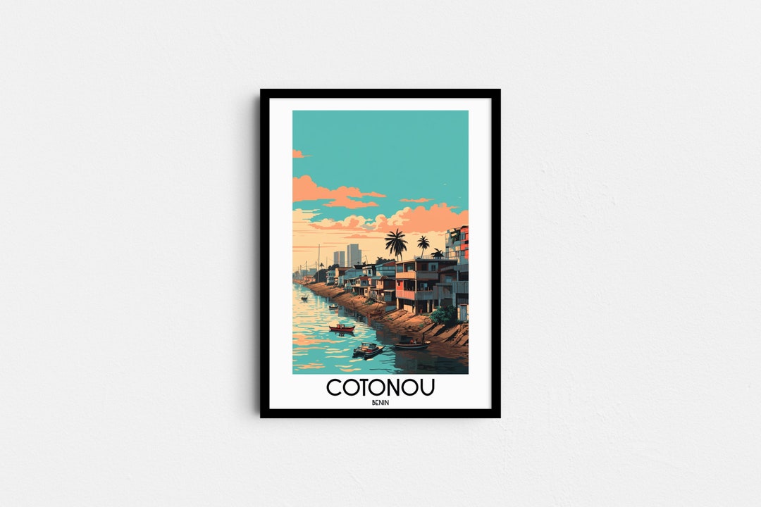 Cotonou Travel Wall Art, Benin Painting Gifts, Africa Home Decor ...