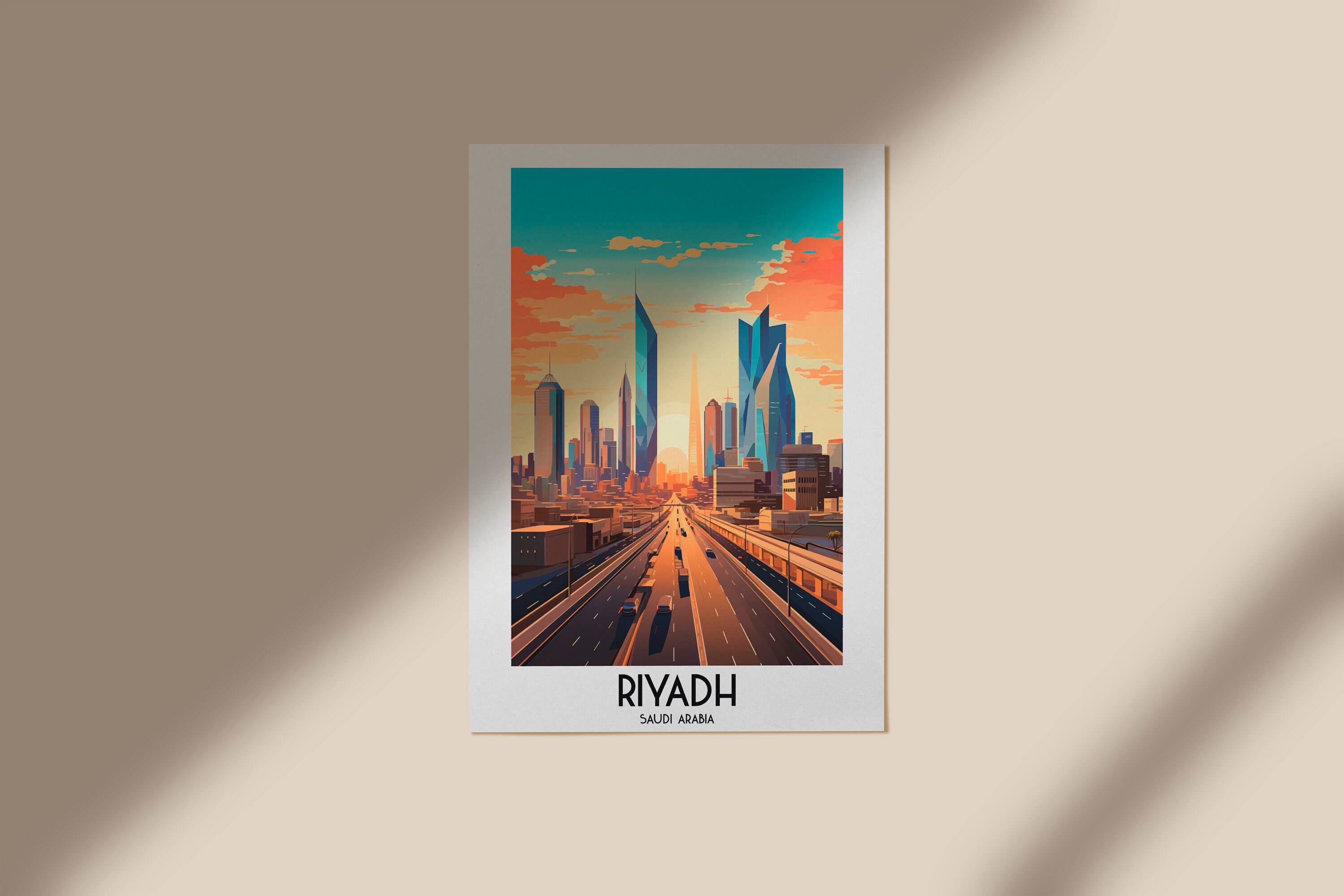Riyadh Skyline Art Print, Saudi Arabia Home Decor (digital Download) - Etsy