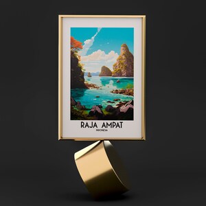 Raja Ampat Travel Wall Art, Indonesia Painting Gifts, Asia Home Decor ...