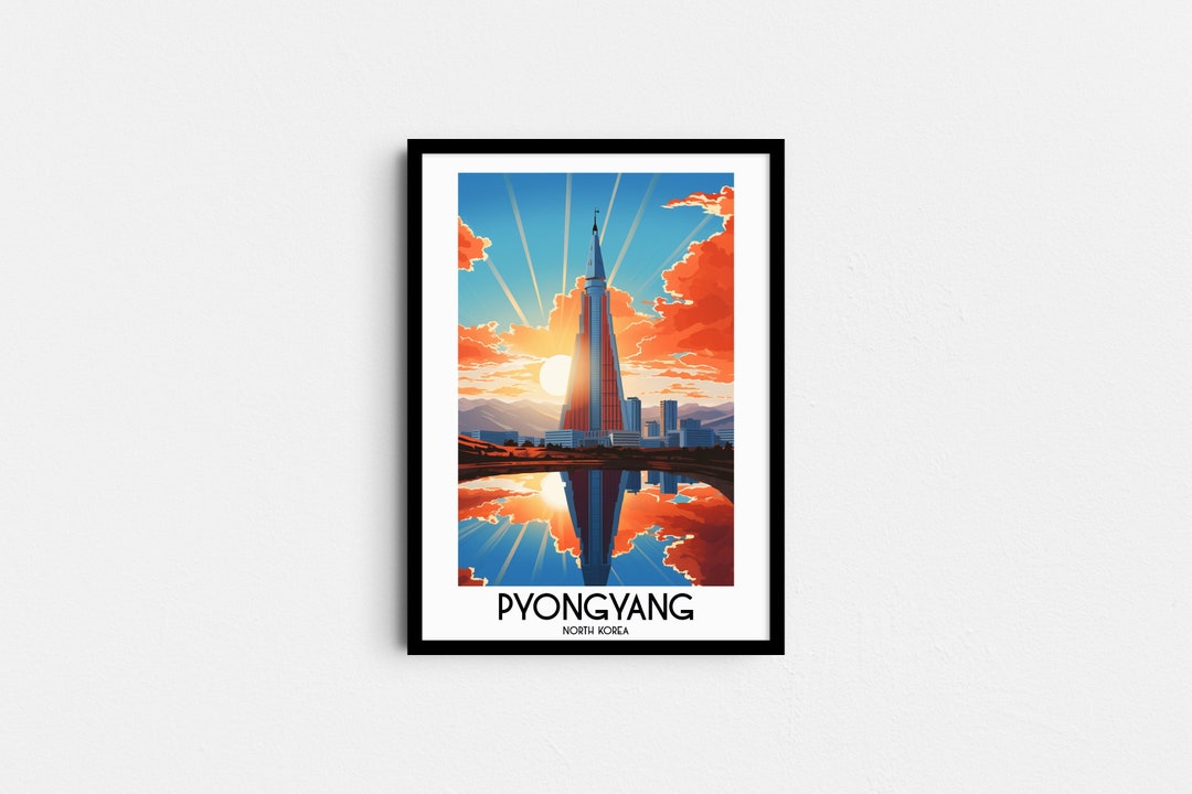 Pyongyang Travel Wall Art, North Korea Painting Gifts, Asia Home Decor ...