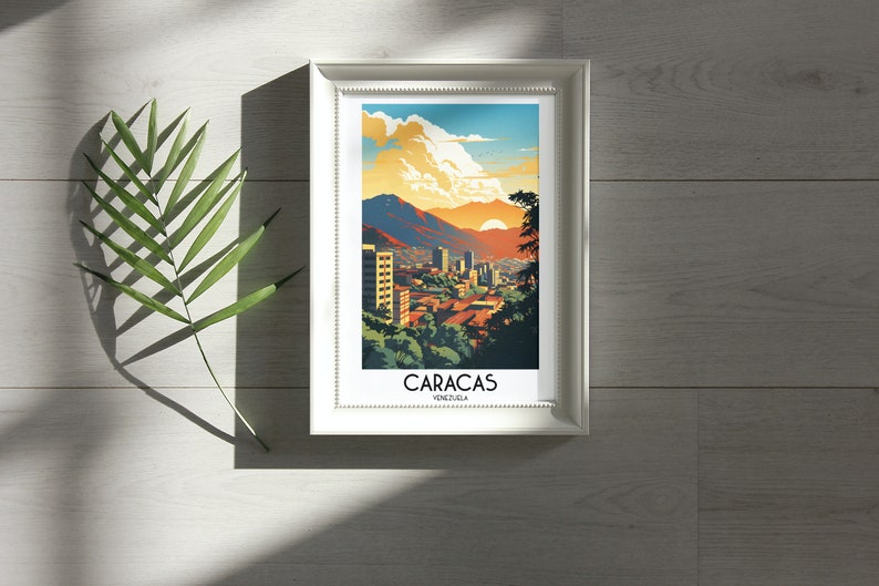 Caracas Venezuela Travel Poster, Venezuelan Home Decor (digital ...