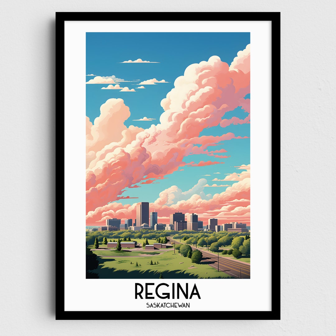 Regina Travel Wall Art, Saskatchewan Painting Gifts, Canada Home Decor ...