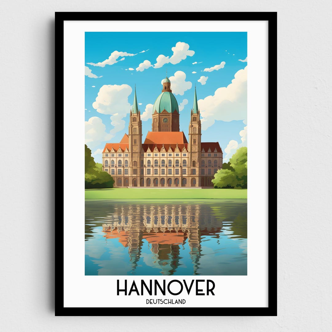 Hannover Travel Wall Art, Deutschland Painting Gifts, Europe Home Decor ...