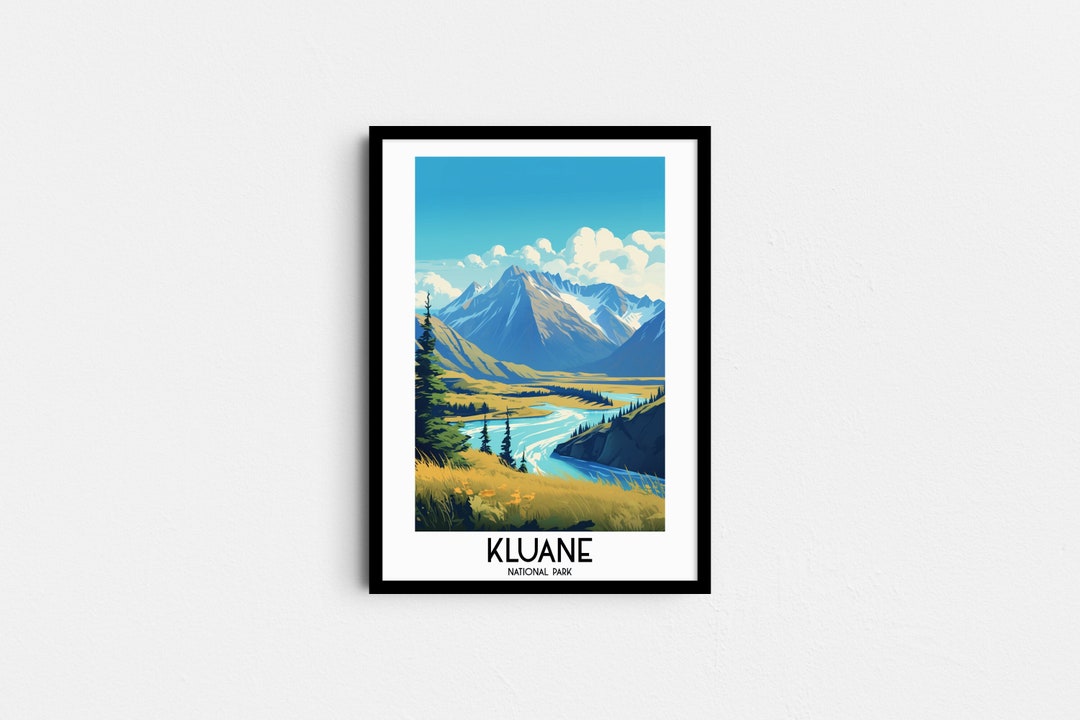 Kluane National Park and Reserve Travel Wall Art, Canada Painting Gifts ...