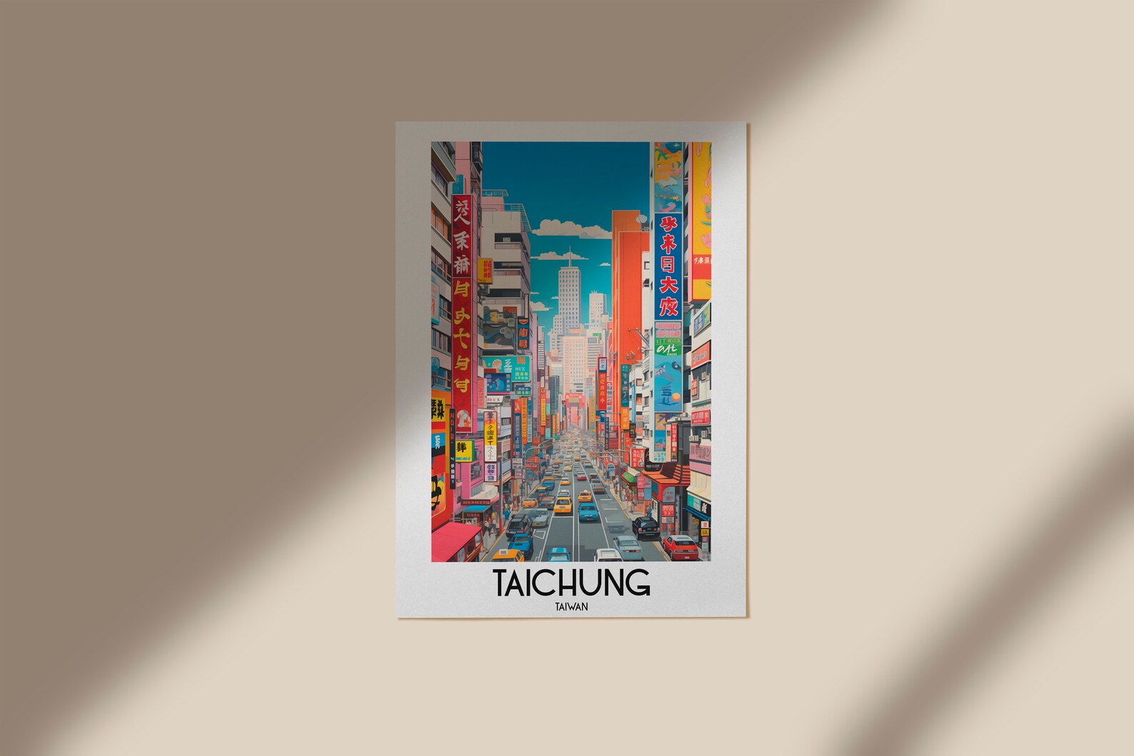 Taichung Taiwan Travel Poster, Asia Home Decor (digital Download) - Etsy