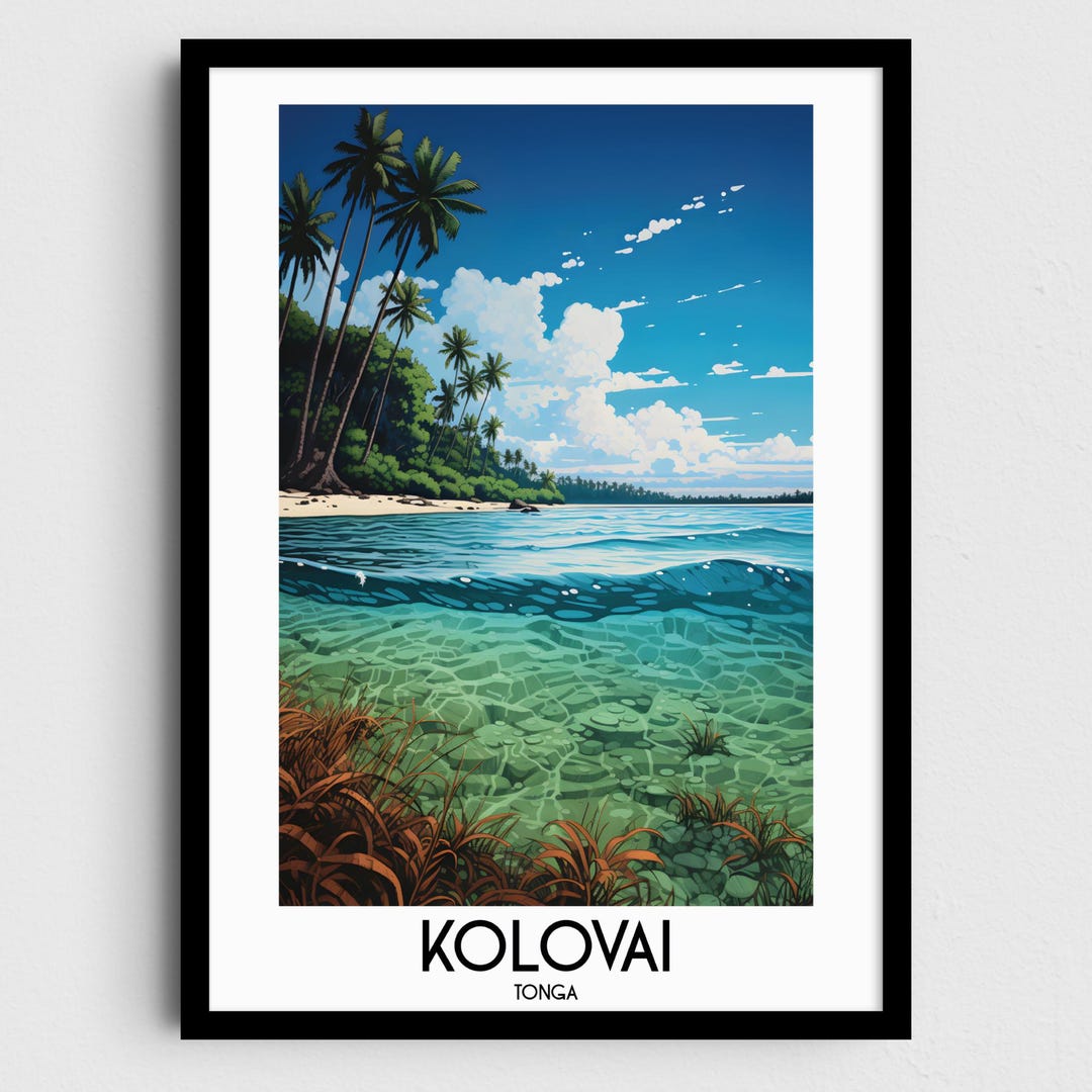 Kolovai Travel Wall Art, Tonga Painting Gifts, Oceania Home Decor ...