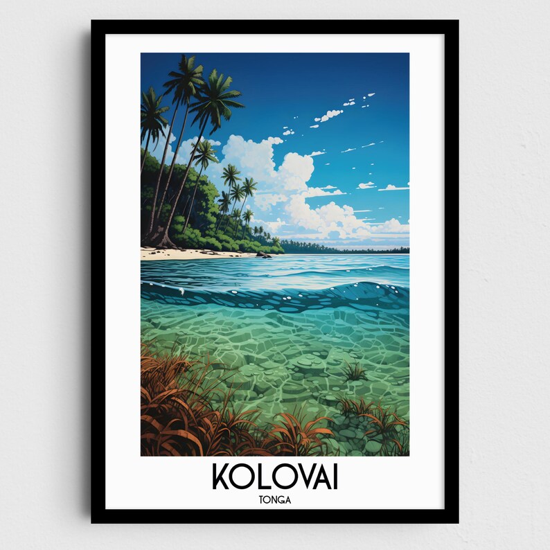 Kolovai Tonga Travel Poster, Oceania Art Print (digital Download) - Etsy