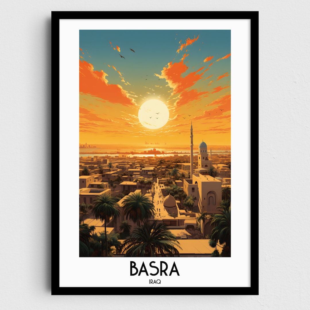 Basra Travel Wall Art, Iraq Painting Gifts, Middle East Home Decor ...