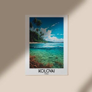 Kolovai Travel Wall Art, Tonga Painting Gifts, Oceania Home Decor ...