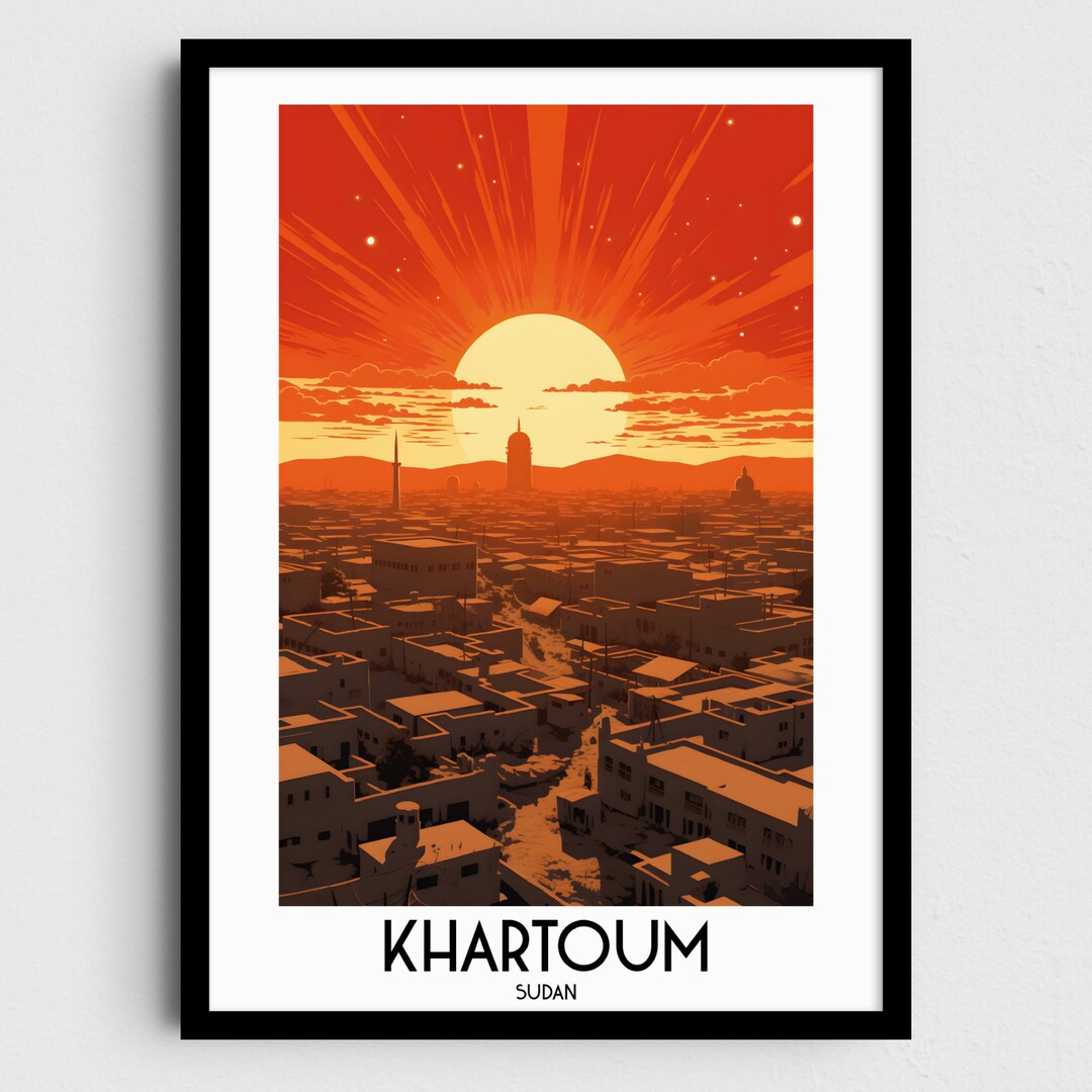 Khartoum Sudan Travel Art Print, Africa Home Decor (digital Download ...