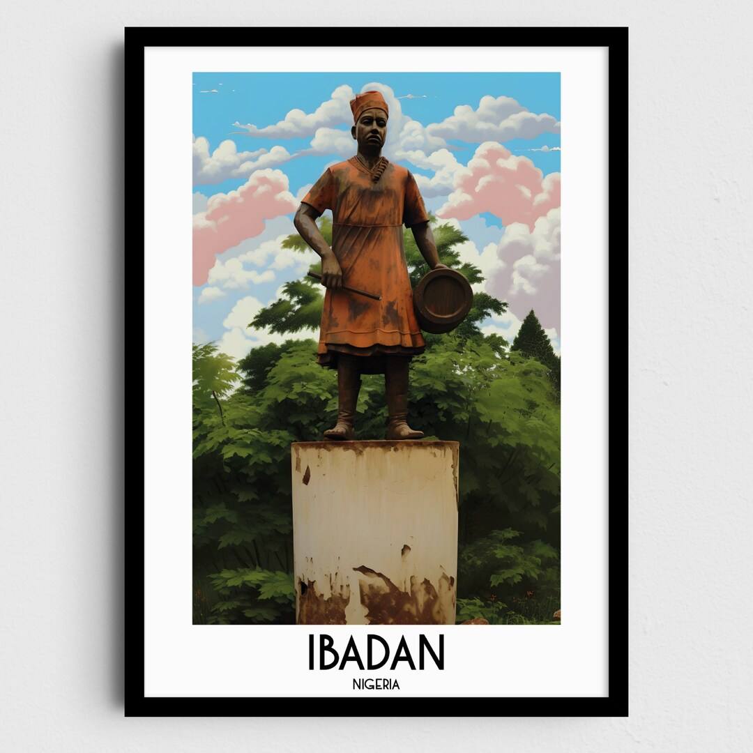 Ibadan Travel Wall Art, Nigeria Painting Gifts, Africa Home Decor ...