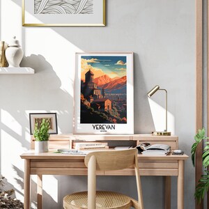 Yerevan Travel Wall Art, Armenia Painting Gifts, Asia Home Decor ...