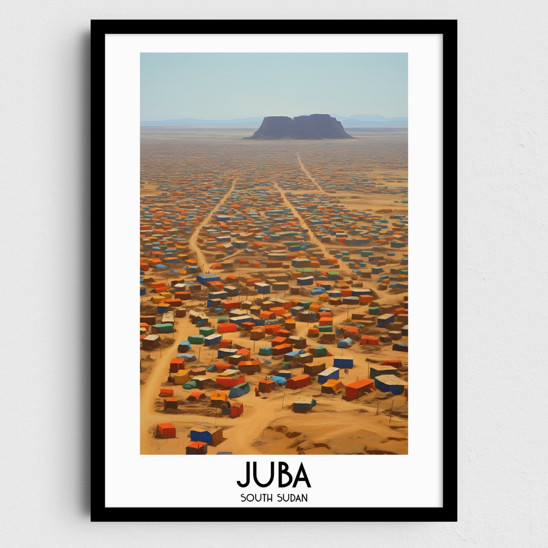 Juba Travel Wall Art, South Sudan Painting Gifts, Africa Home Decor ...