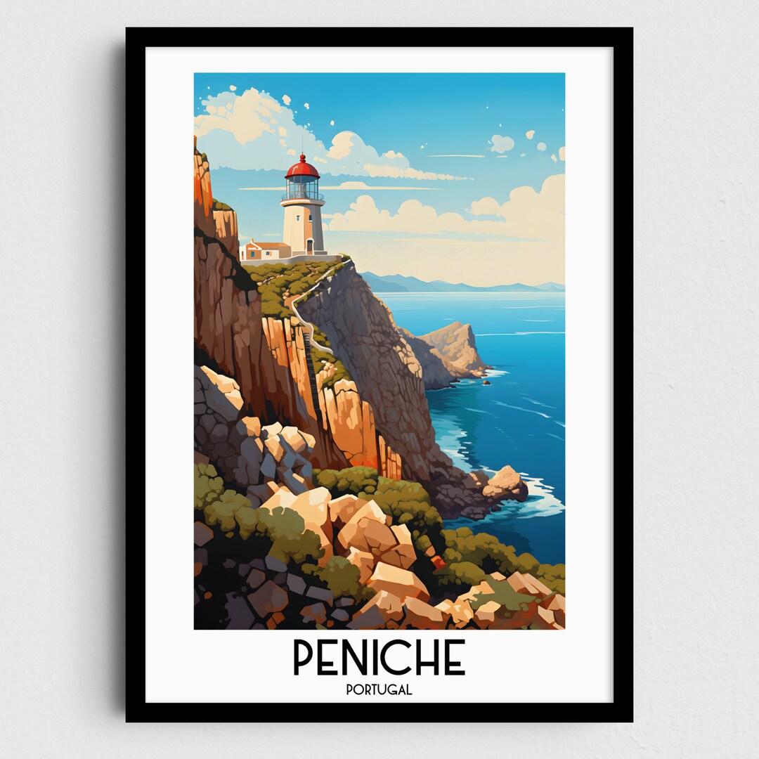 Peniche Travel Wall Art, Portugal Painting Gifts, Europe Home Decor ...