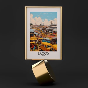 Lagos Travel Wall Art, Nigeria Painting Gifts, Africa Home Decor ...